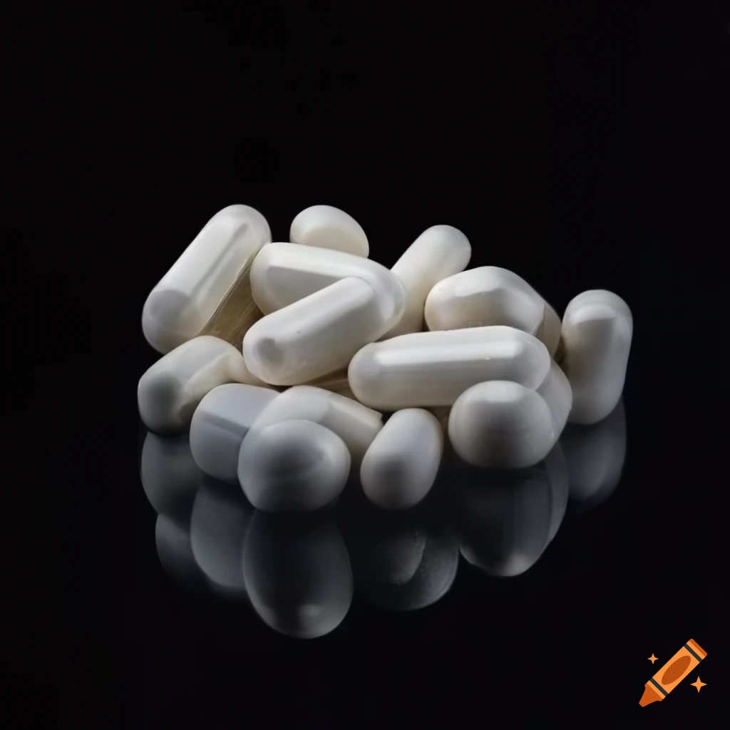 White capsules on Craiyon