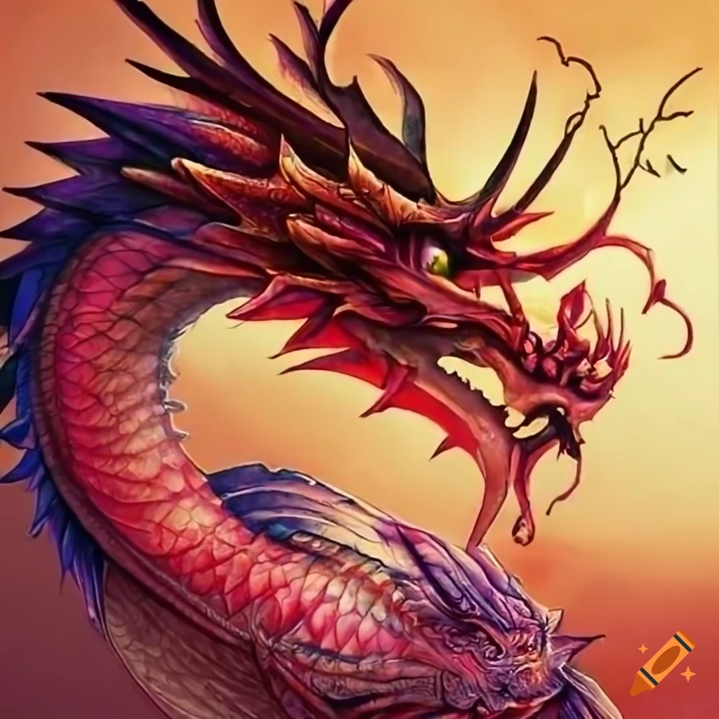 Eastern dragon on Craiyon