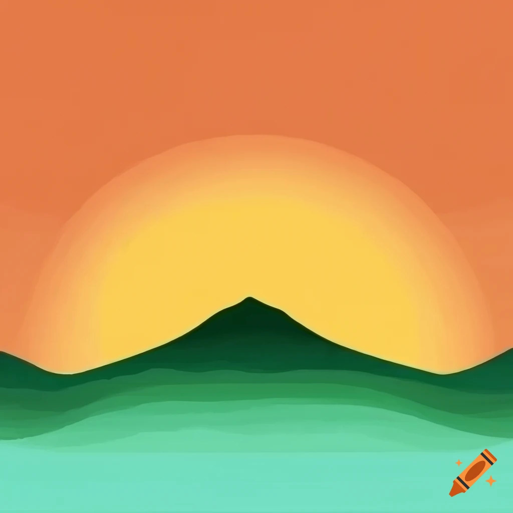 Exquisite minimalist forest landscape representing balance and peace on ...