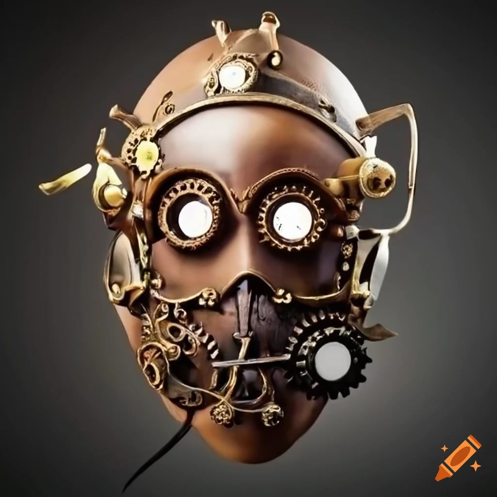 Exquisite steampunk mask on Craiyon