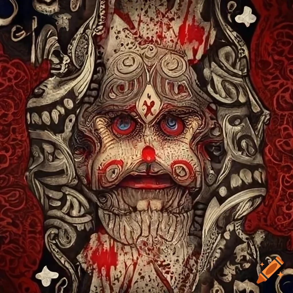 Surrealist Joker playing card with unique motifs and textures on Craiyon