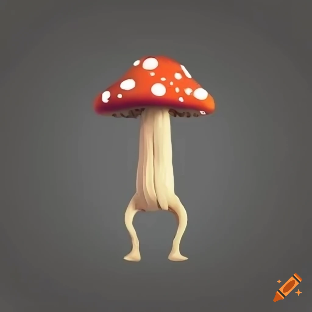 Simple 2d logo for mushroom man on Craiyon