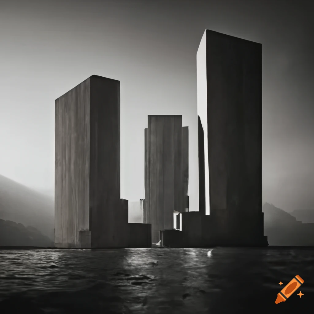 Brutalist architecture on Craiyon