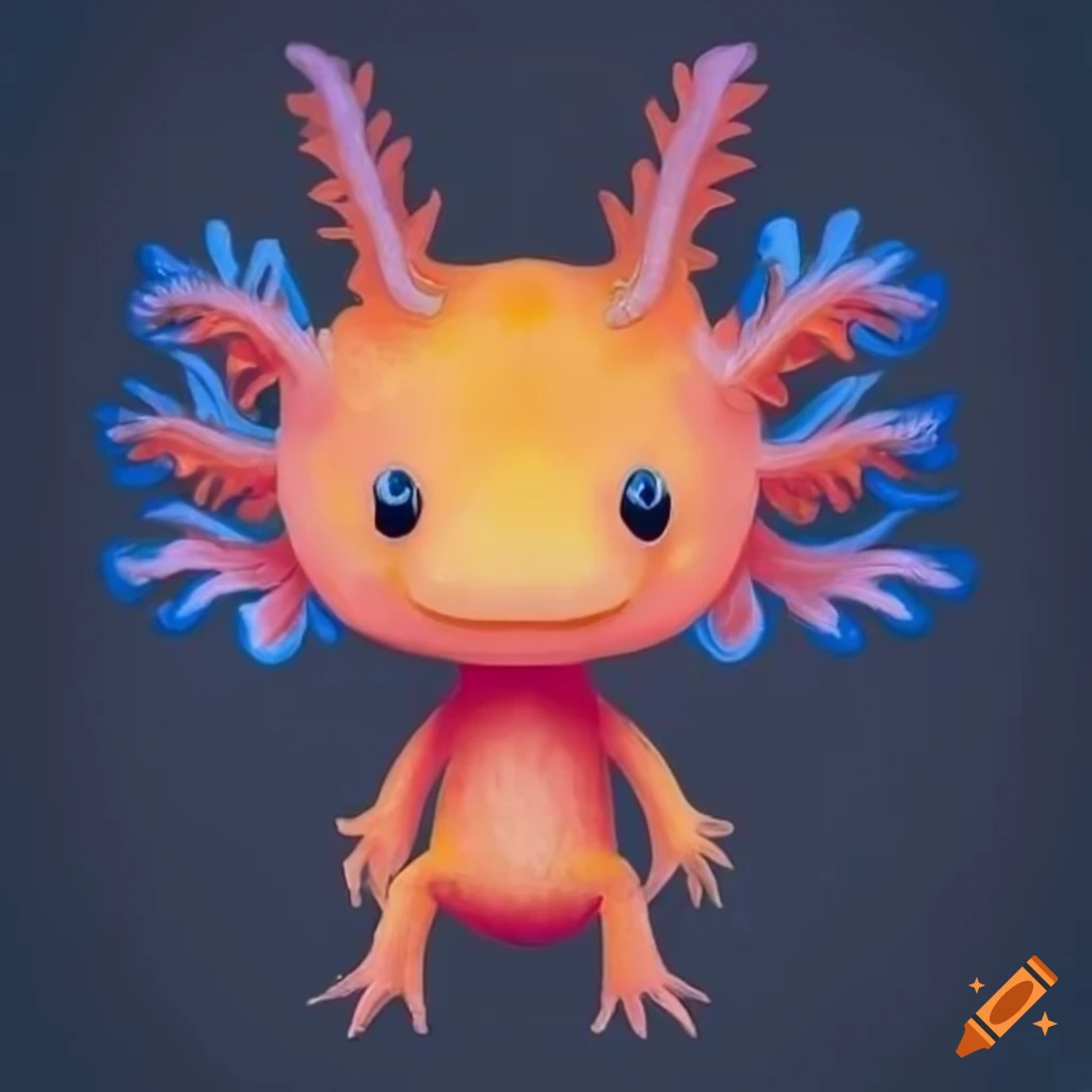 Oransje Axolotl