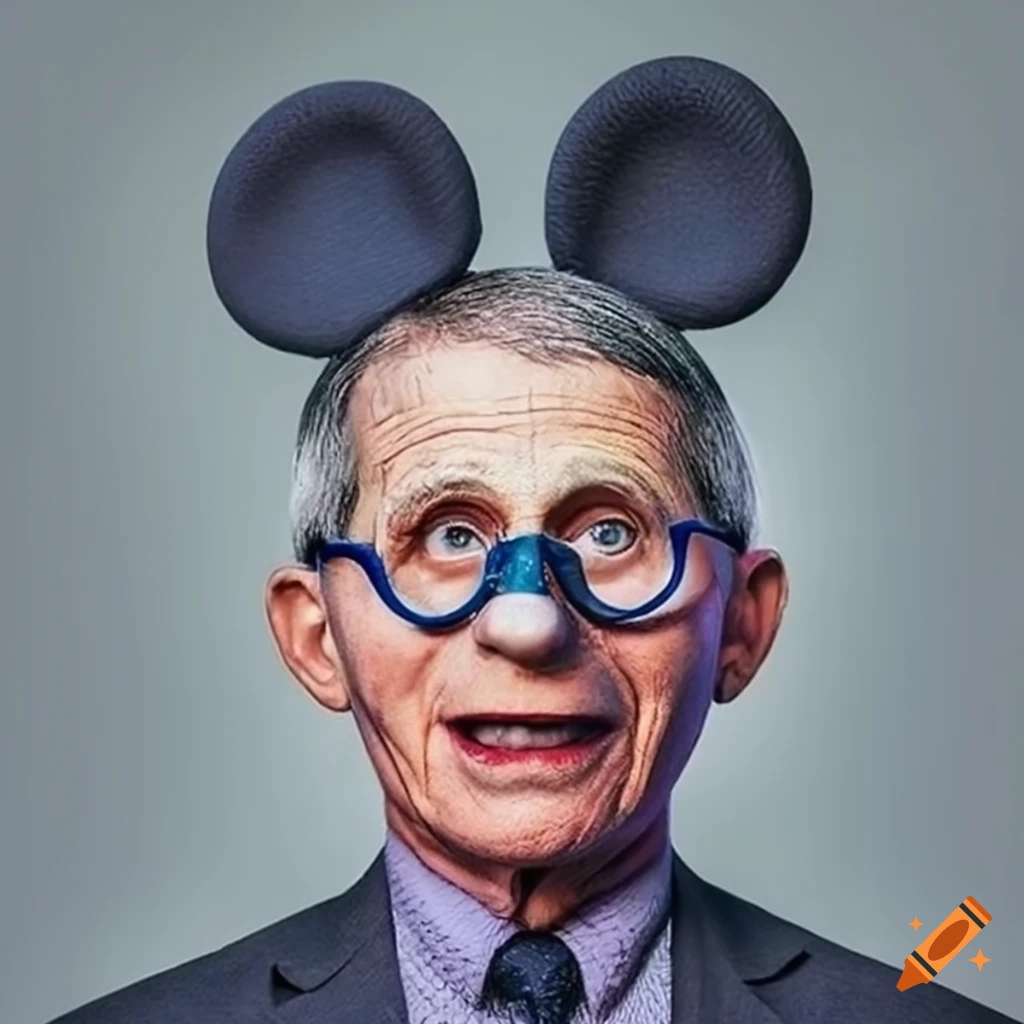 Anthony fauci dressed as mickey mouse on Craiyon