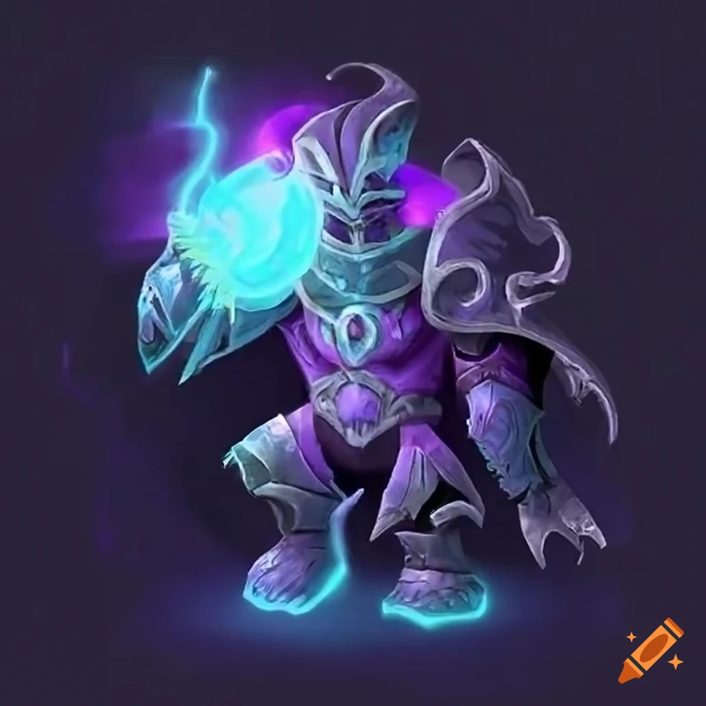 Spectral knight Shadebone in tattered ethereal armor with glowing runes ...