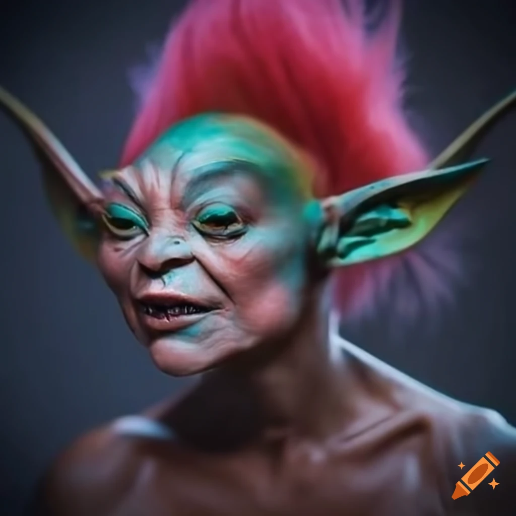 Close-up of glorbo the goblin from bulgari on Craiyon