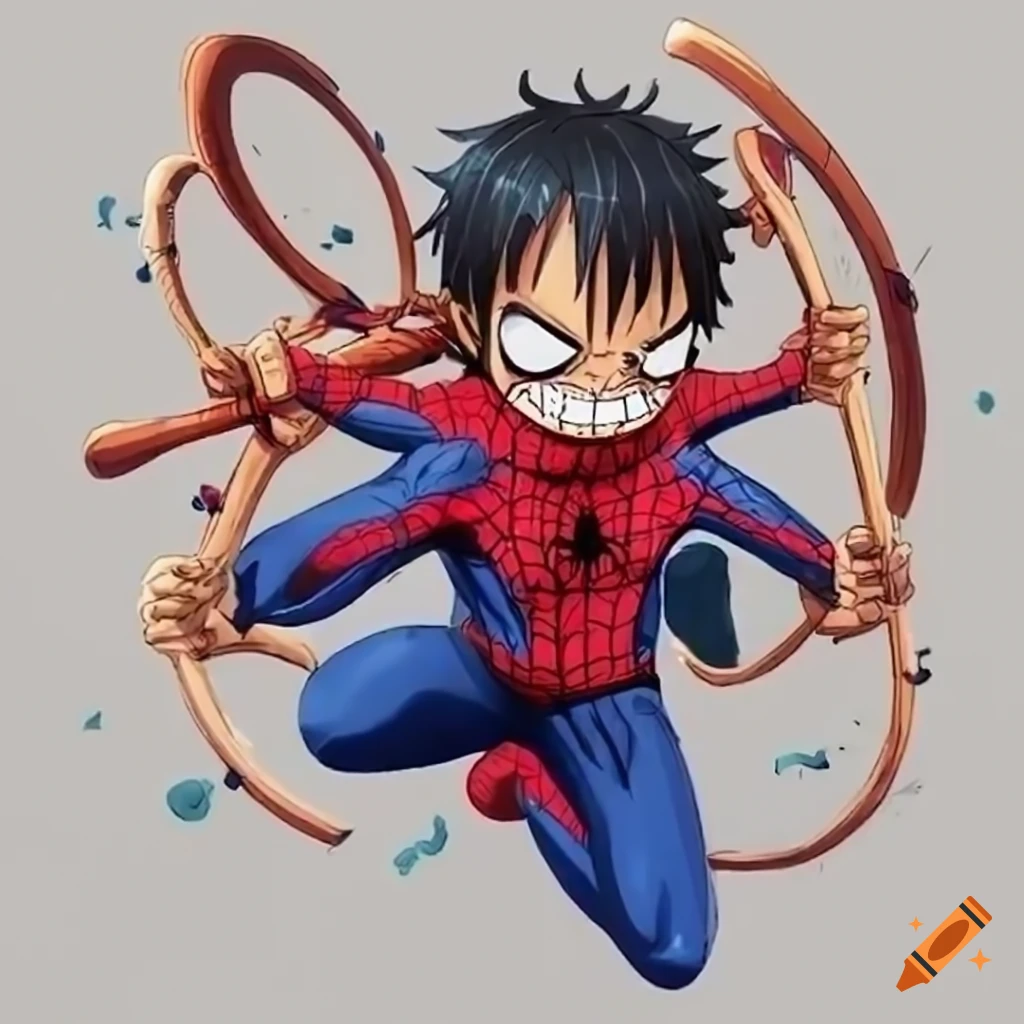 Spider-man in one piece anime style on Craiyon