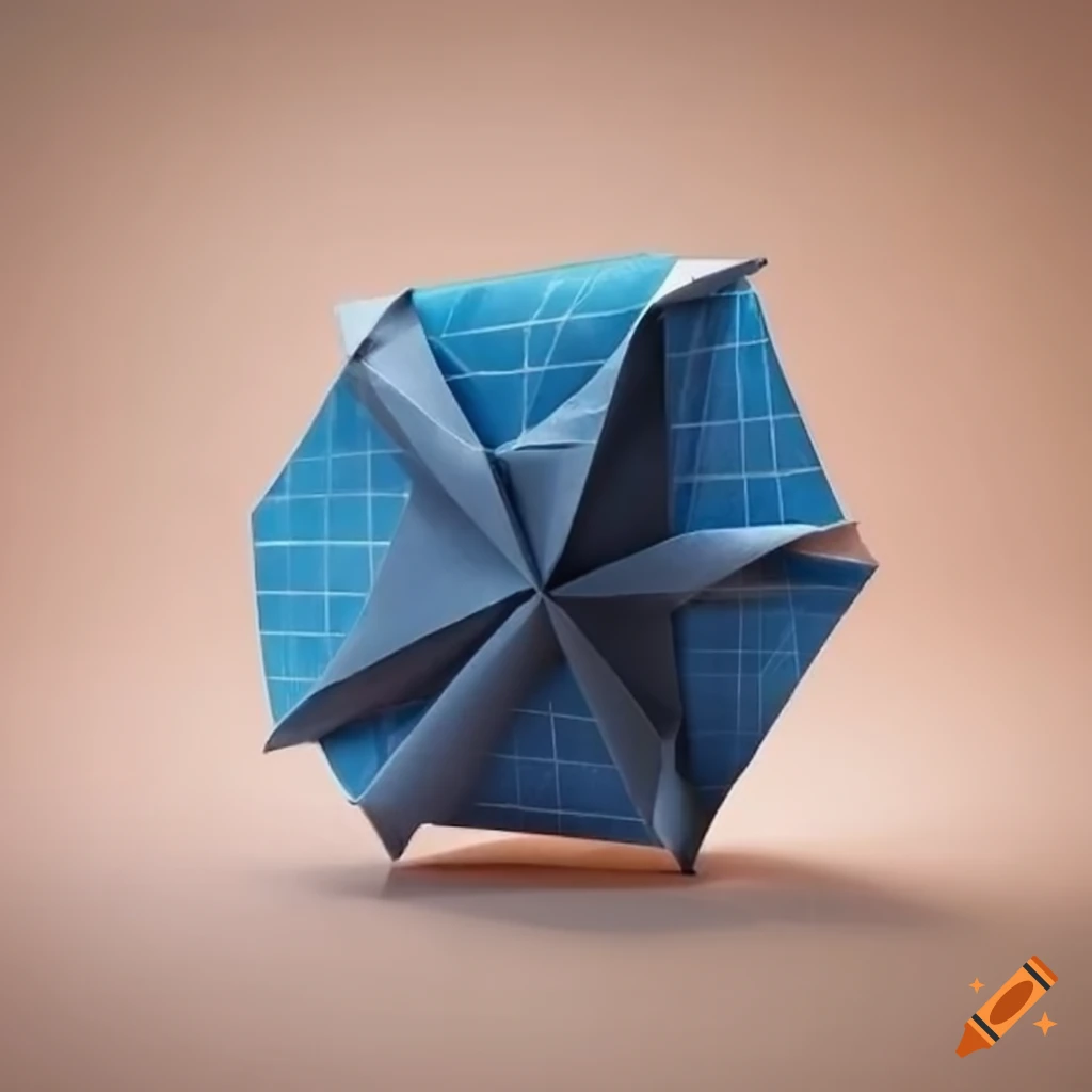 Panel solar en origami on Craiyon