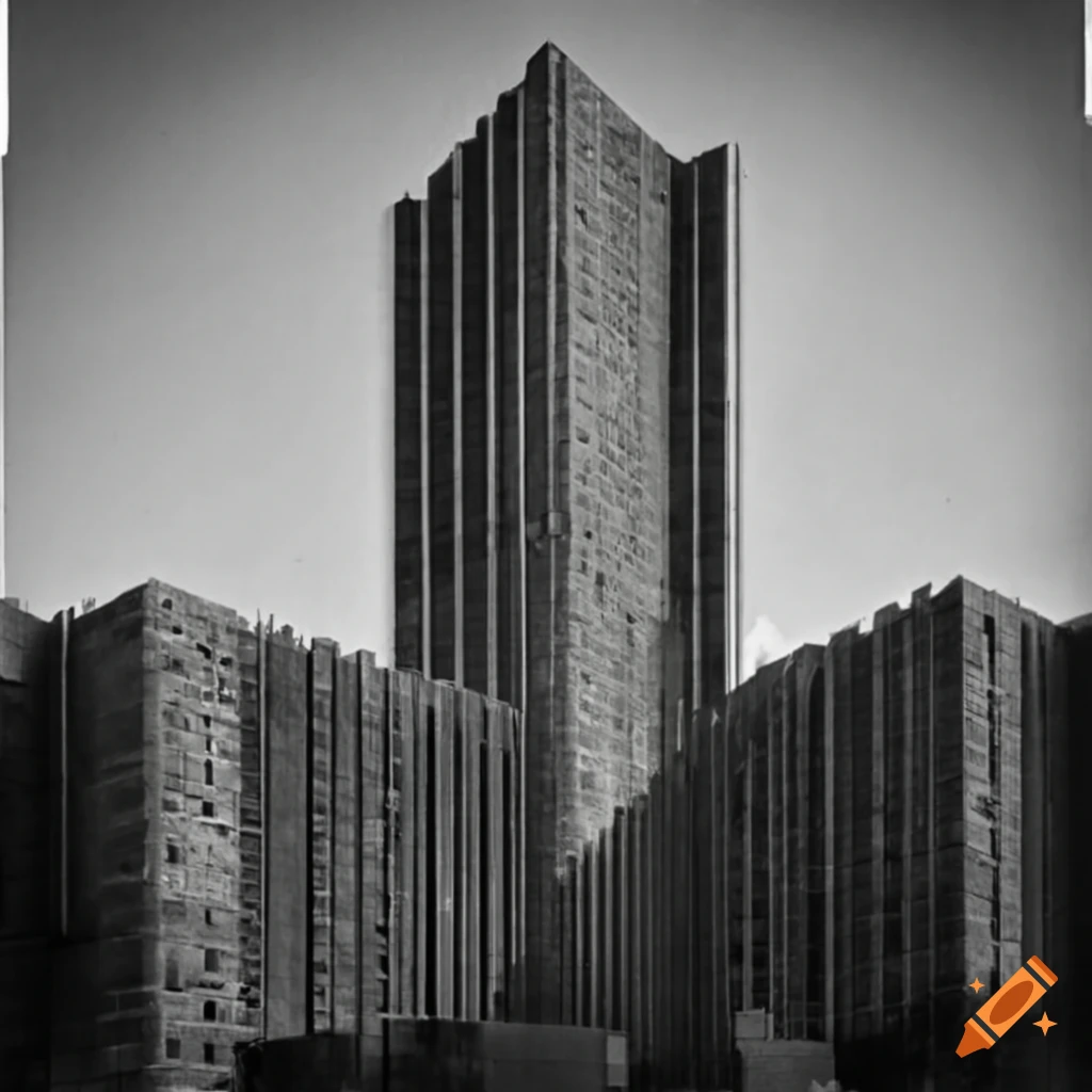 Brutalist architecture on Craiyon