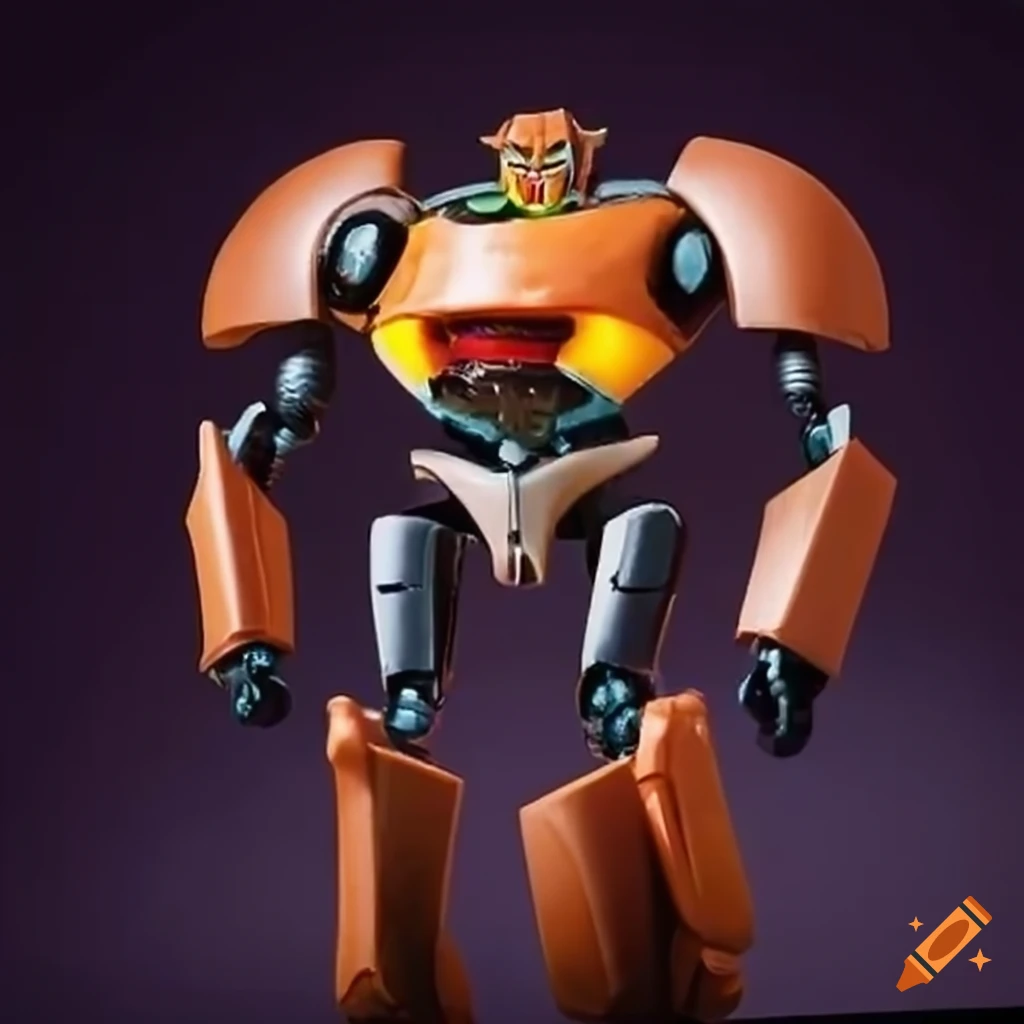 Burger robot transformer illustration on Craiyon