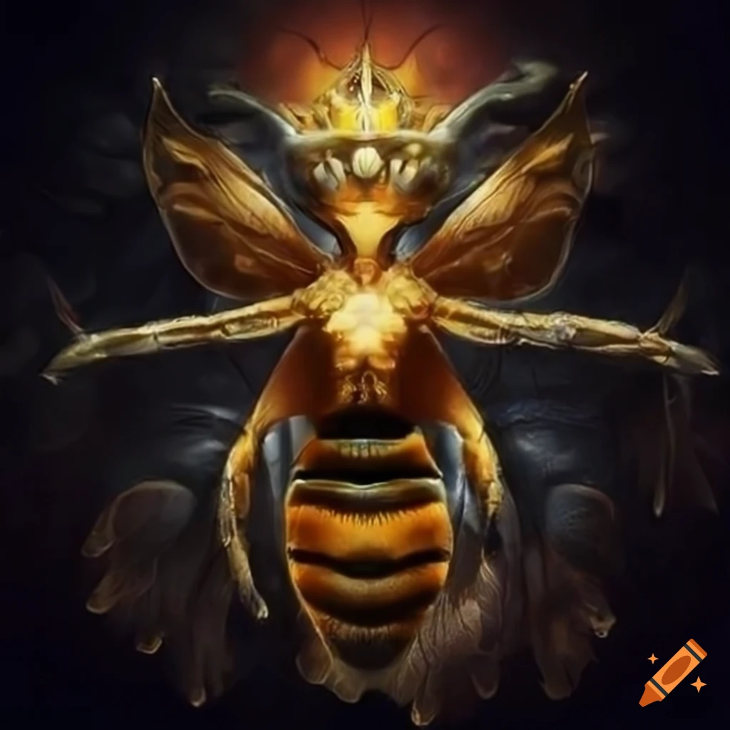 Humanoid Queen Bee With Royalty And Insectoid Characteristics On Craiyon