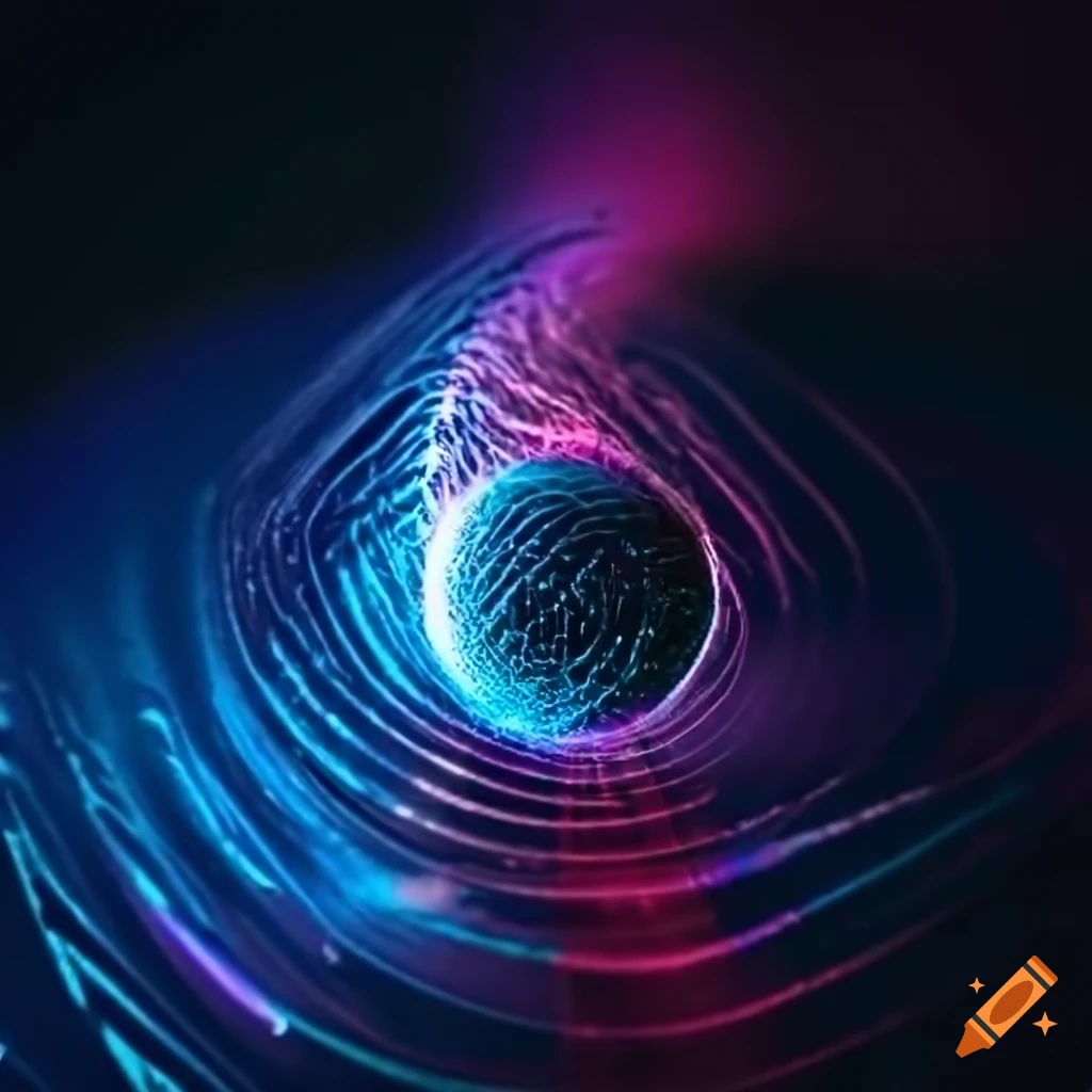 Spectrogram visualization of singing data on Craiyon