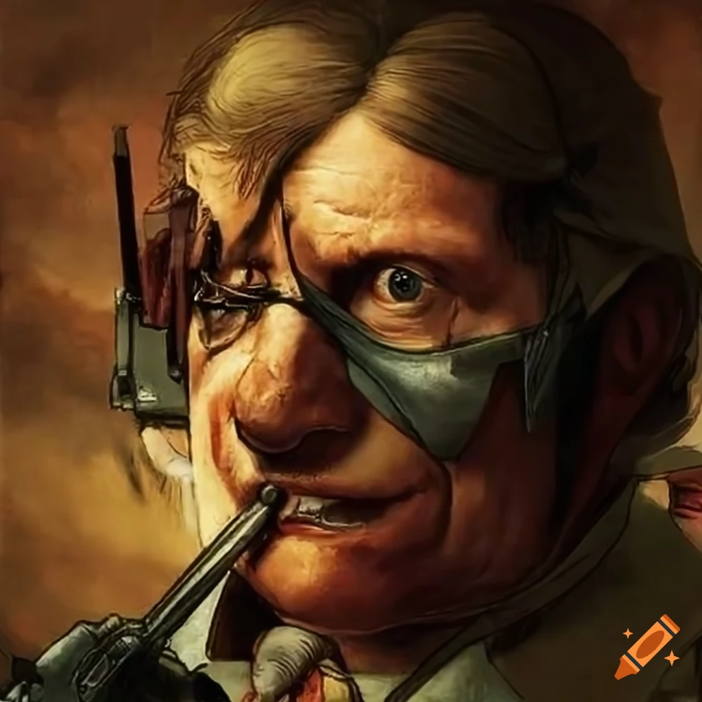 Metal gear mario art by norman rockwell with high definition details on ...