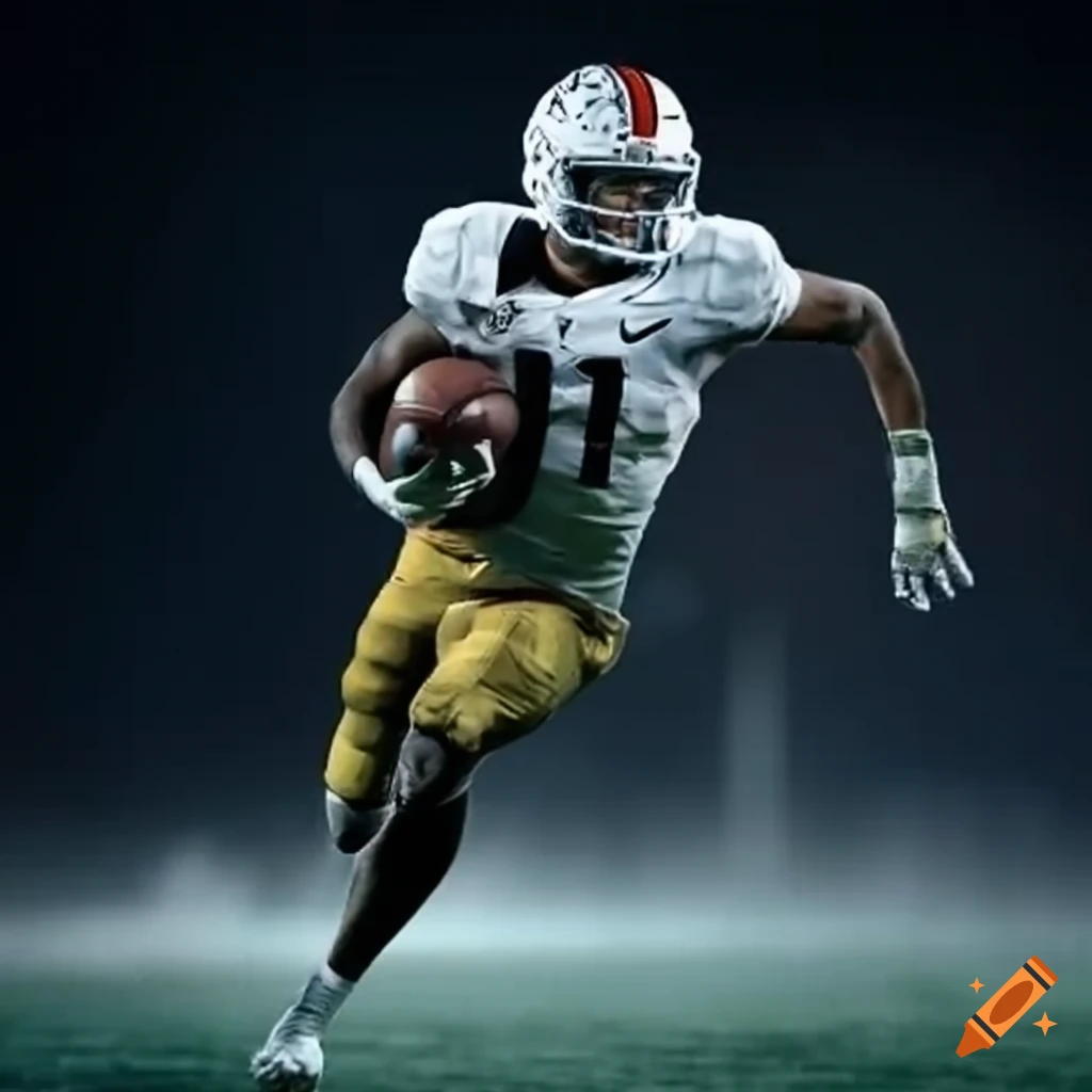 College football punt returner on Craiyon