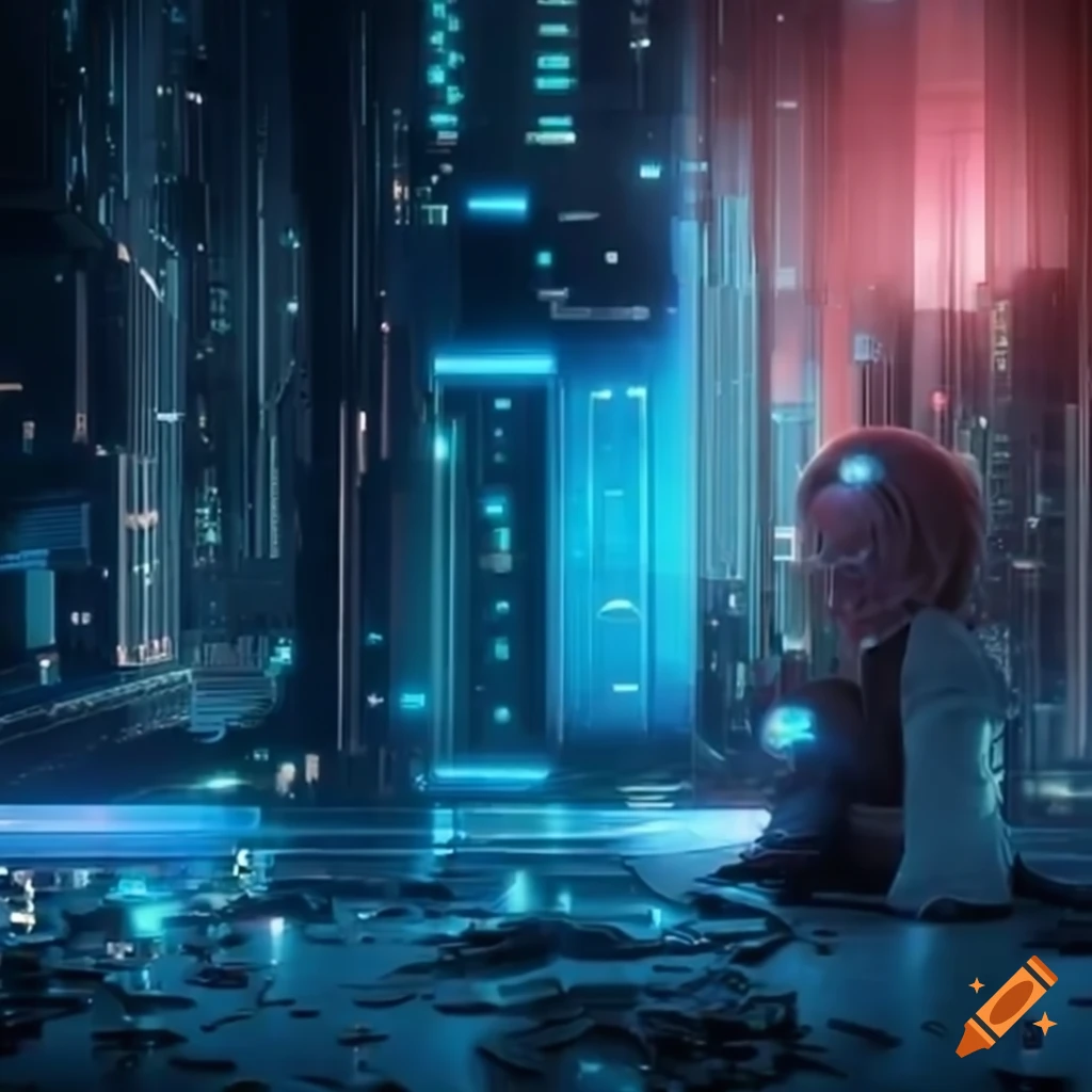 Conceptual illustration of the future of computers and ai on Craiyon