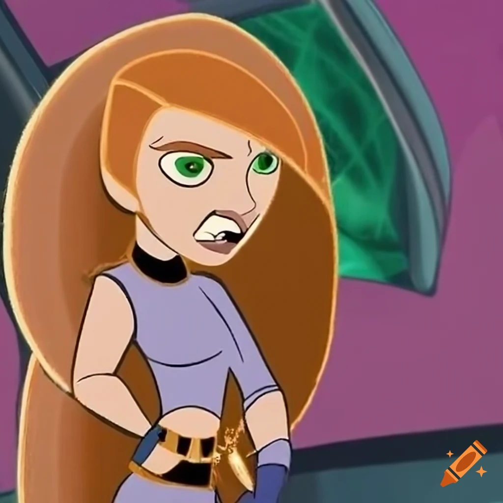 Smiling kim possible character on Craiyon
