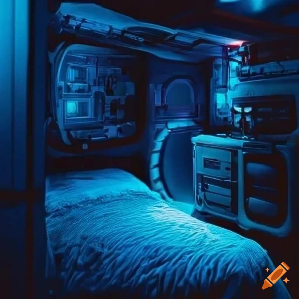 Sci-fi bedroom interior on Craiyon