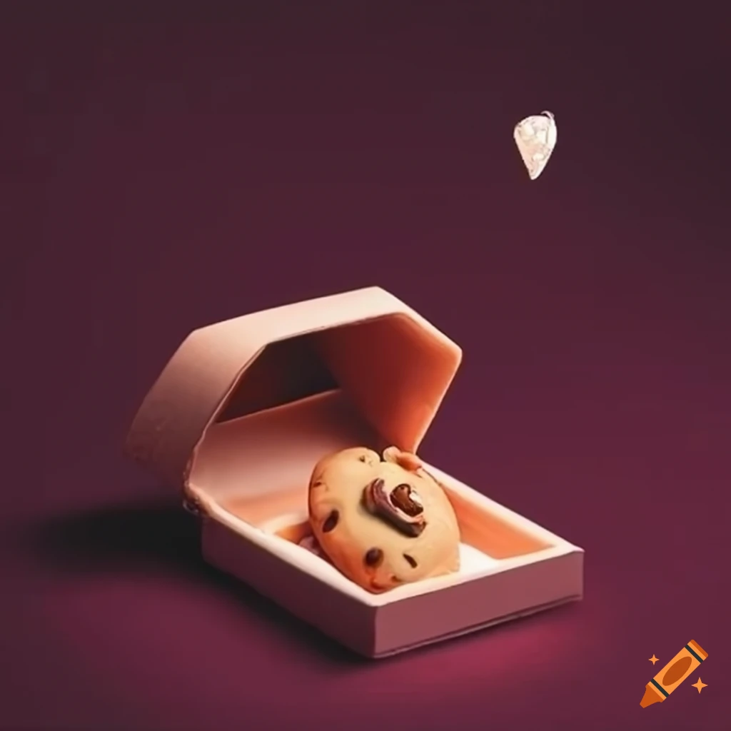 Cookie proposal with ring box on Craiyon