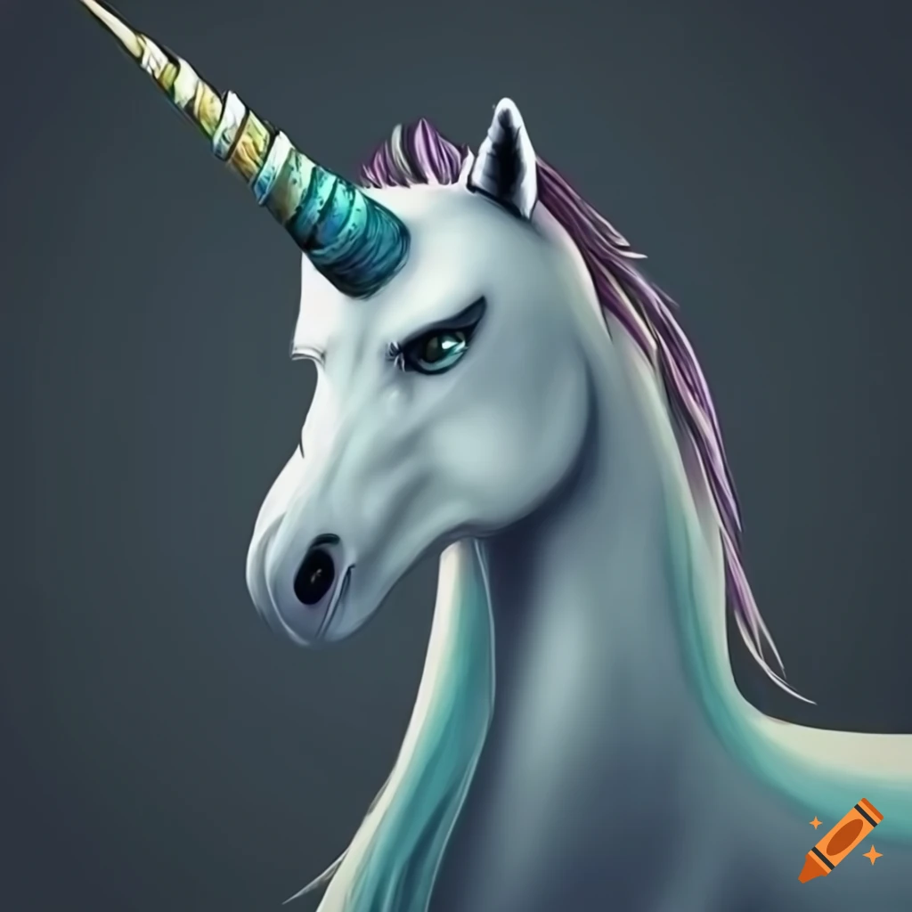 Majestic unicorn with attitude on Craiyon