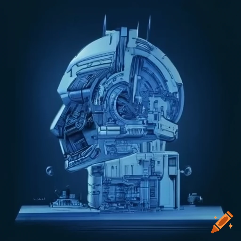 Detailed engineering drawing of Batman gadgets and sci-fi components on ...