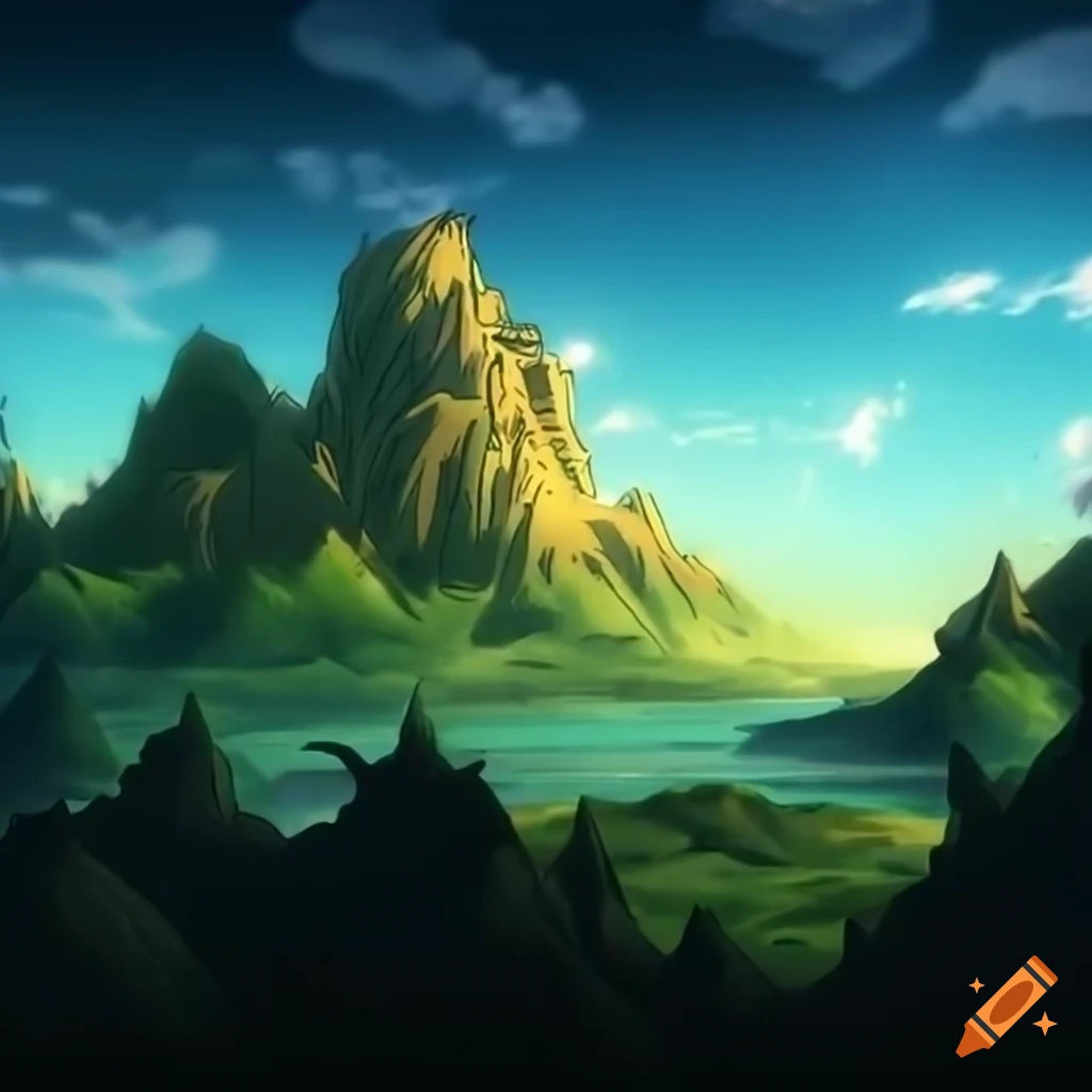 Dragon ball landscape on Craiyon