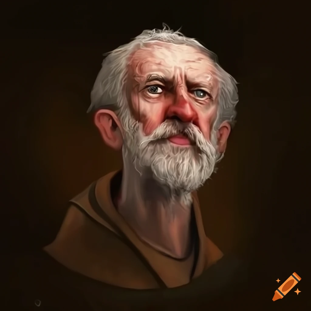 Character art of jeremy corbyn depicted as a viking on Craiyon