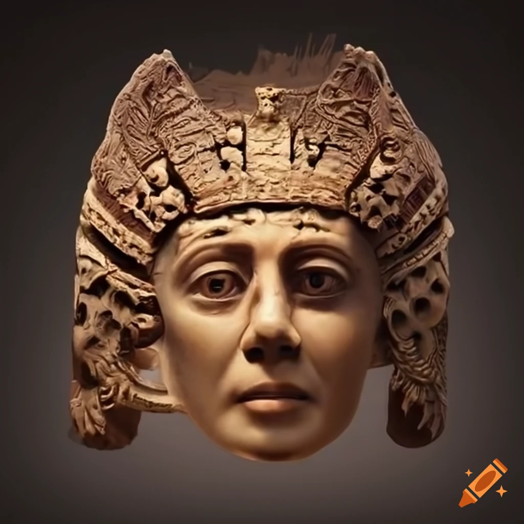 Ancient inscription in a historical setting on Craiyon