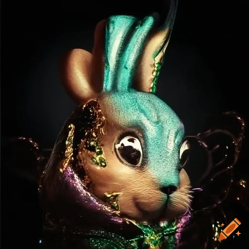 Rabbit with money eating wonka fun dip stick bling surrounded by ...