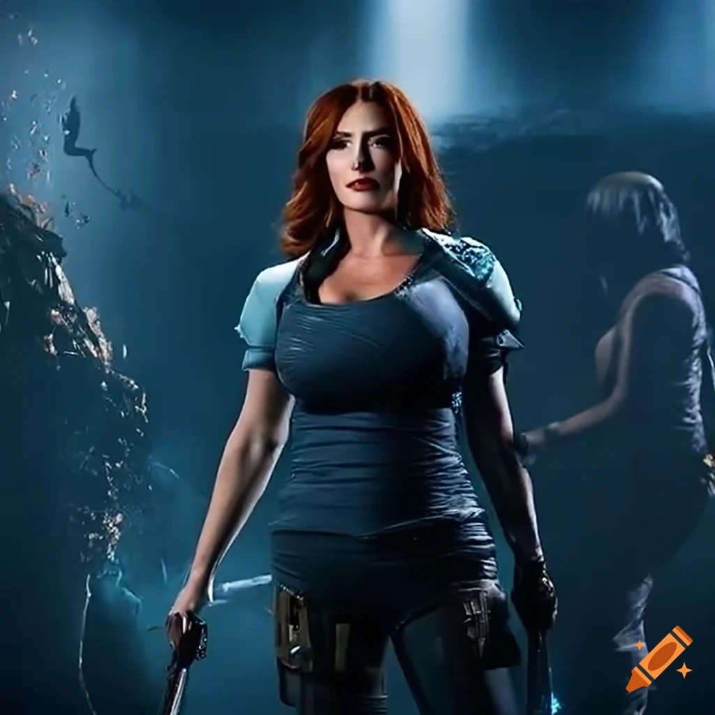 Actor in a live action scene from shadow of the tomb raider on Craiyon