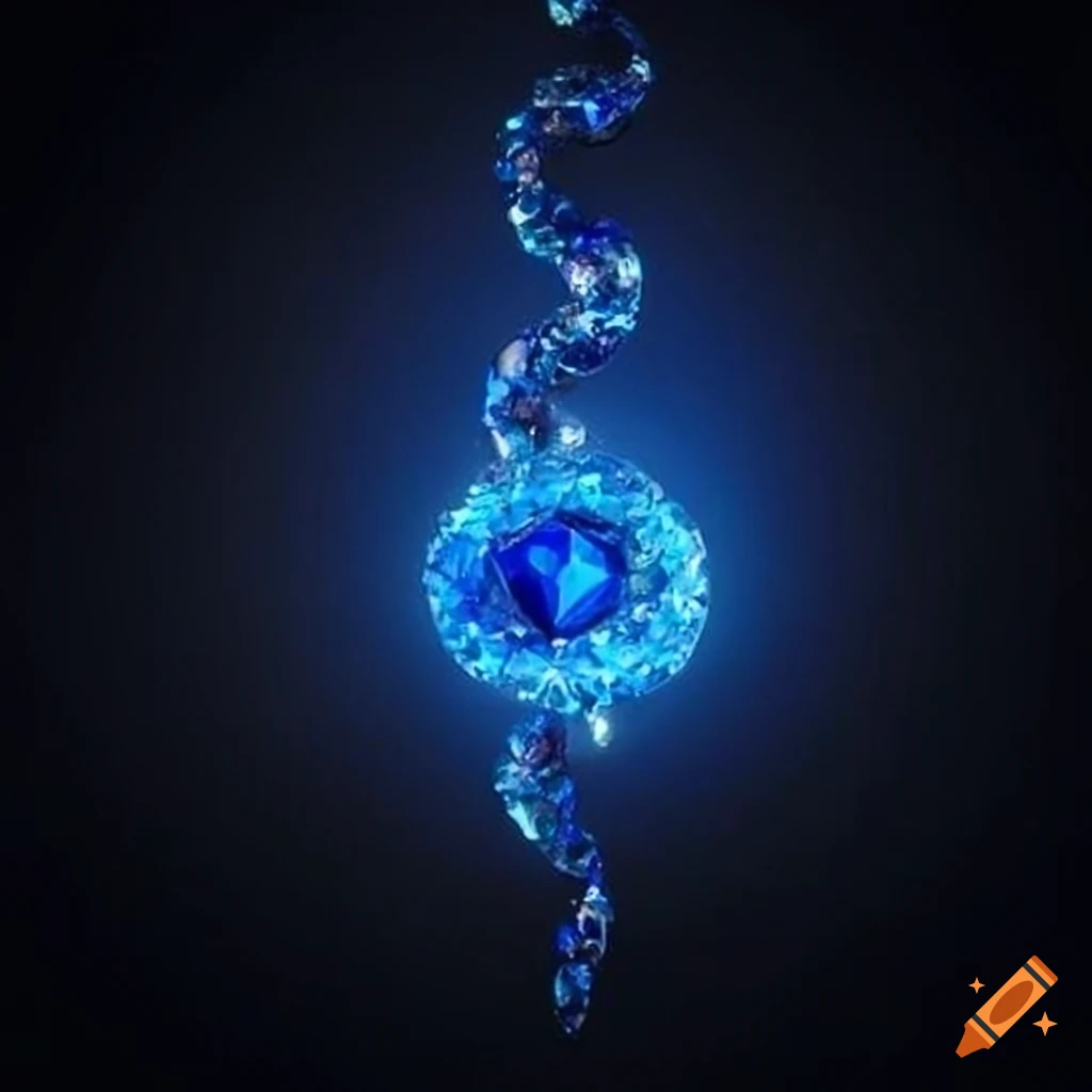 Blue crystal bracelets with sparkling stones in otherworldly ...