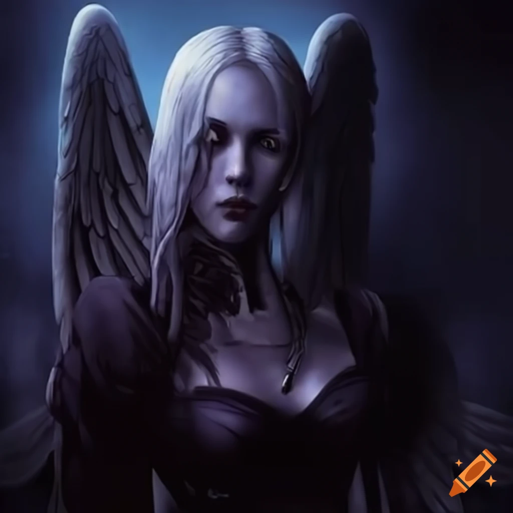 Dark angel artwork on Craiyon