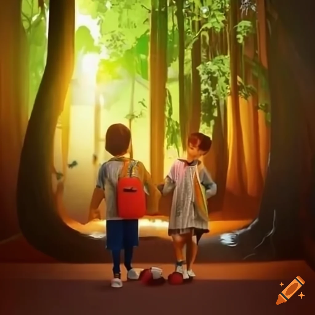 Colegio en el bosque on Craiyon