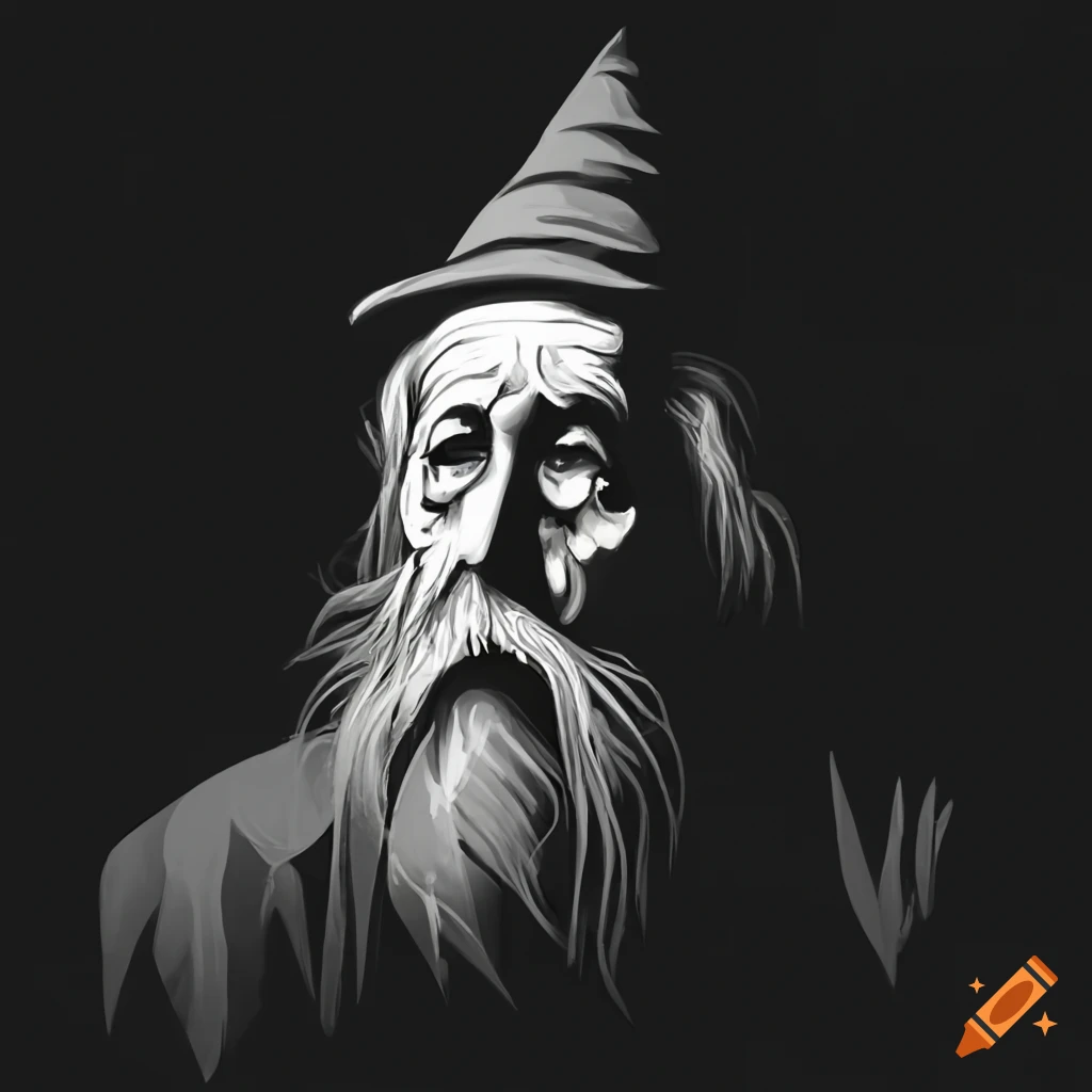 Sleepy wizard on Craiyon