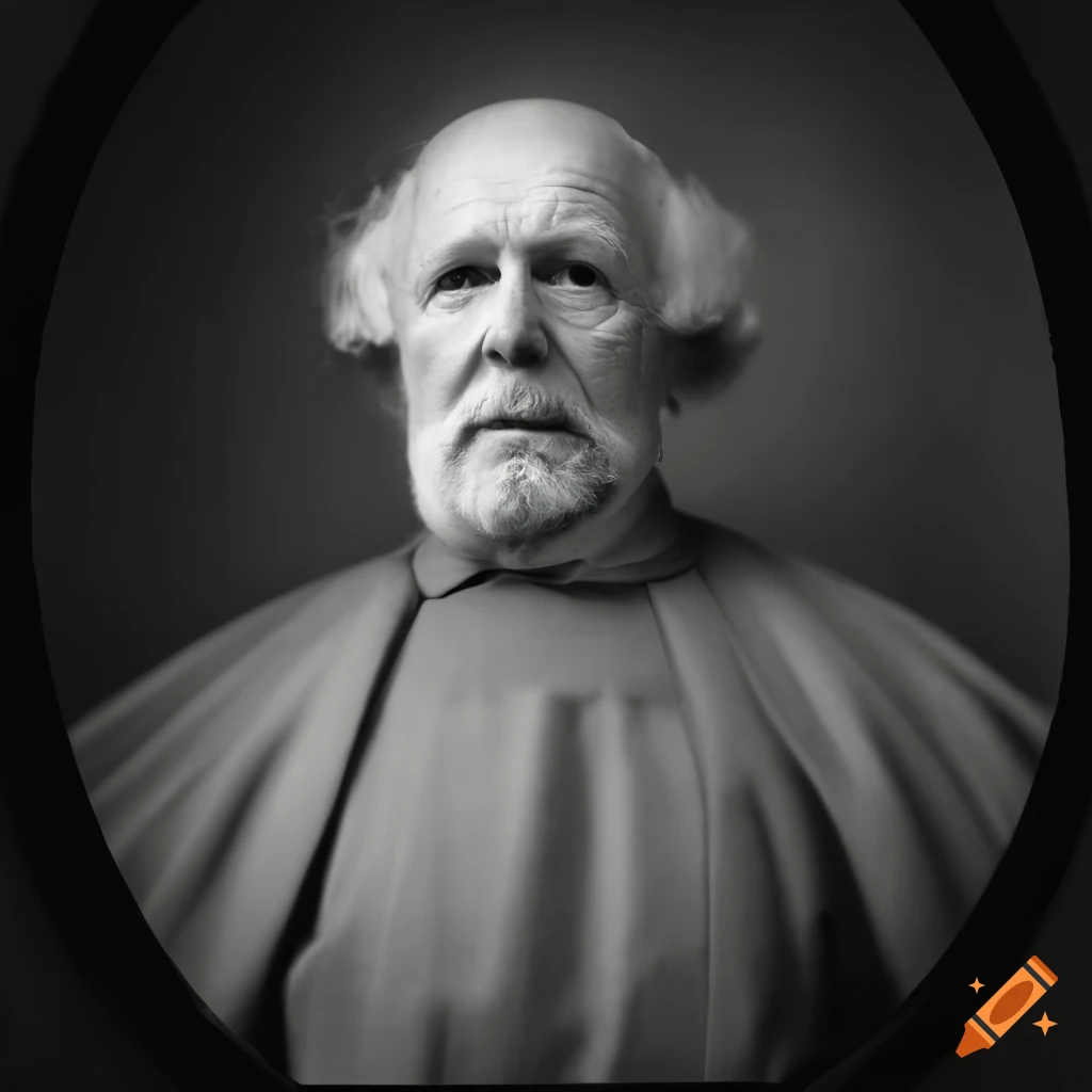 Portrait of St. Patrick in a high contrast, high resolution style on ...