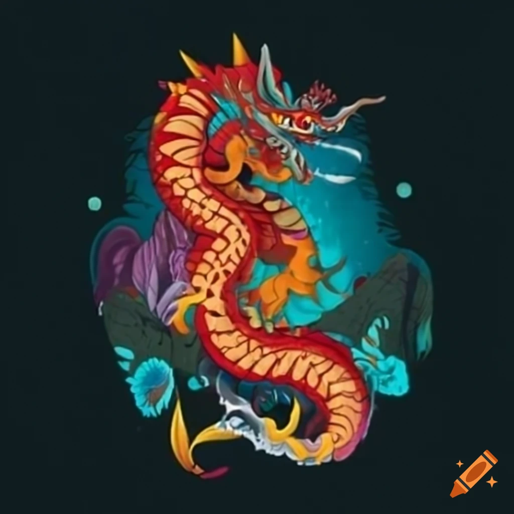 Eastern dragon on Craiyon