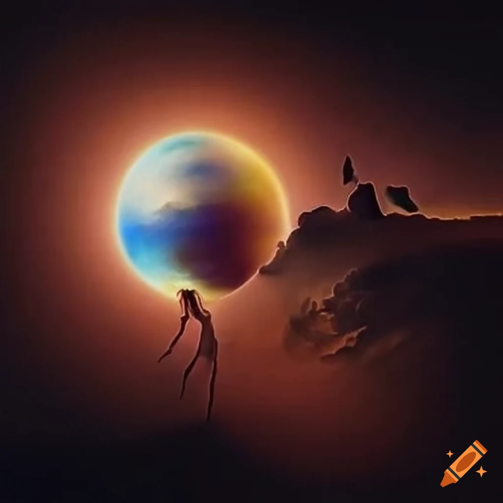 Mysterious space journey with stars in a salvador dali style on Craiyon