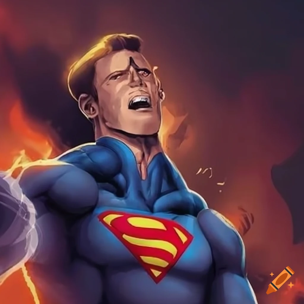 Man with the super power of altering the past on Craiyon