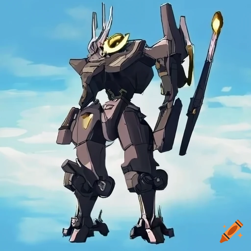 Light mech style in code geass with female design on Craiyon