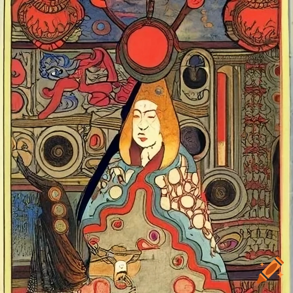 Baroque theater with Baba Yaga Tarot card, William Stout, and Hilma af ...