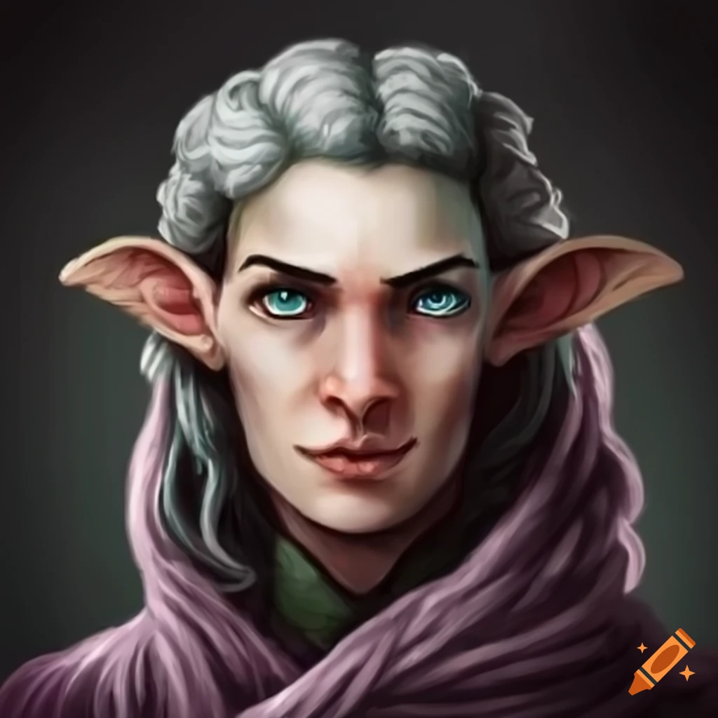 Sheep-like elven wizard on Craiyon