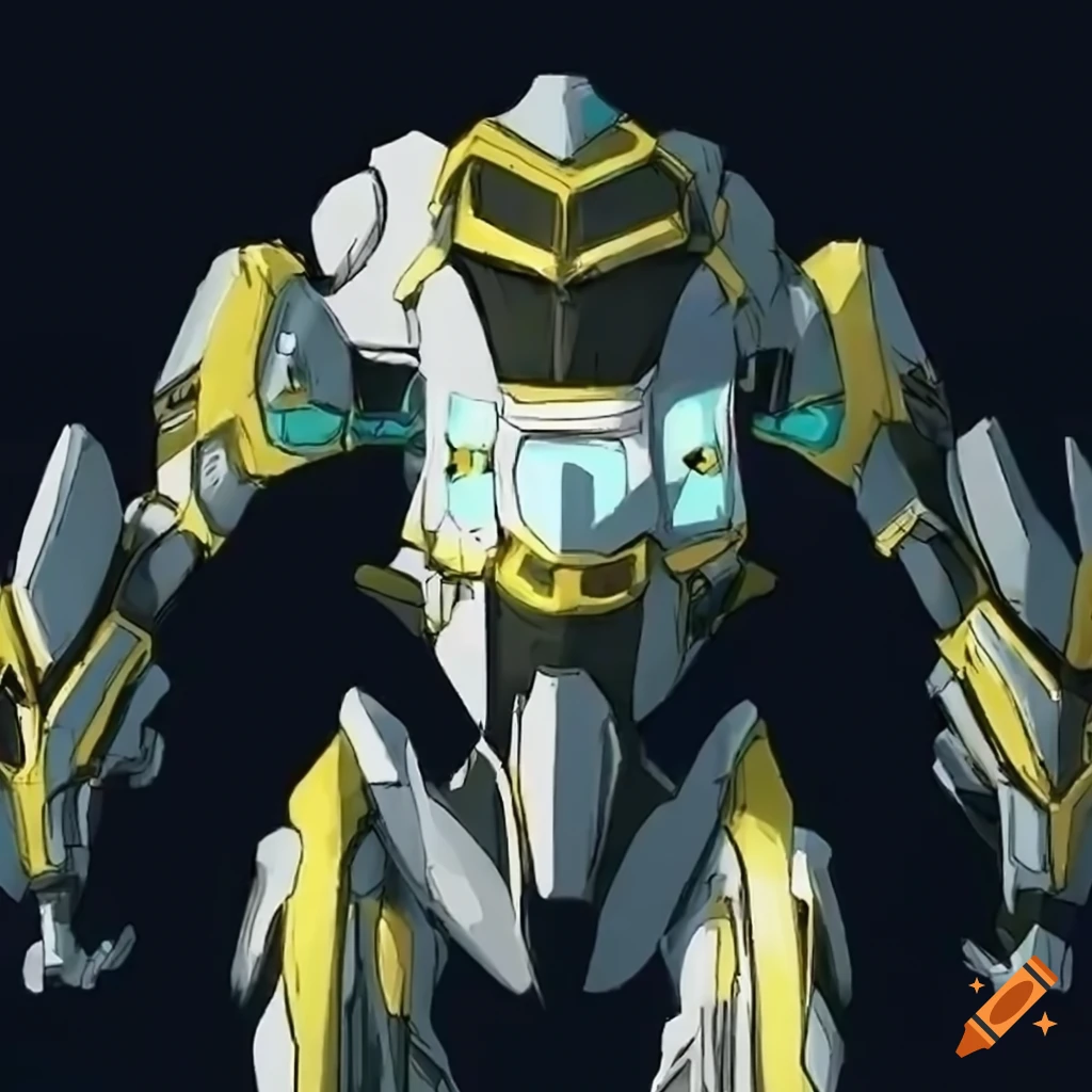 Light mech design inspired by code geass with a female touch on Craiyon