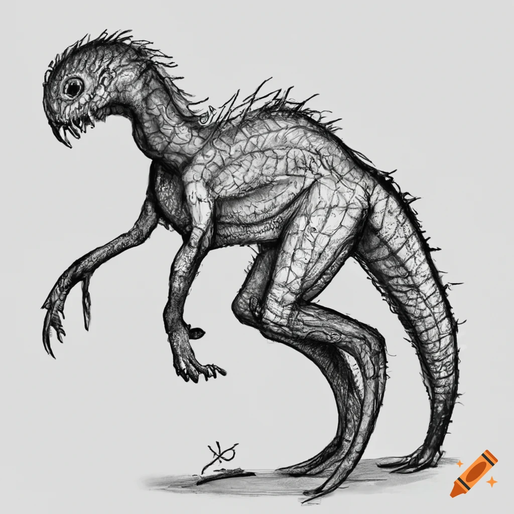 Artistic rendition of a newly created creature on Craiyon