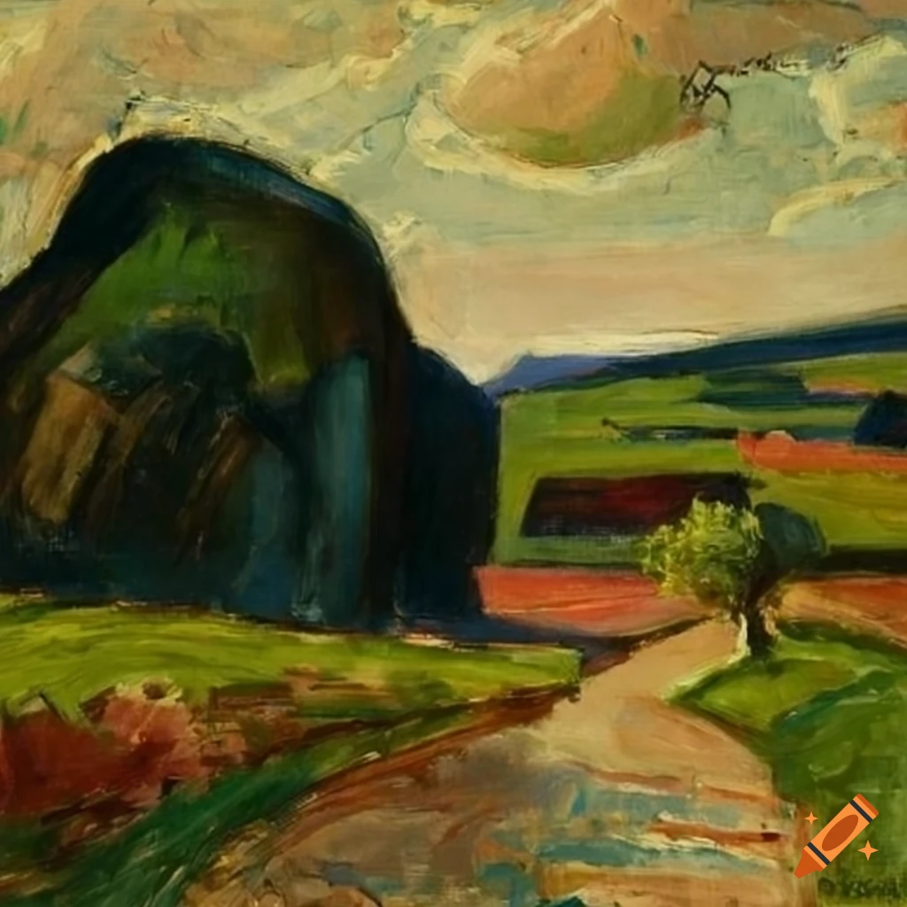 Sad landscape painting by alfred henry maurer on Craiyon