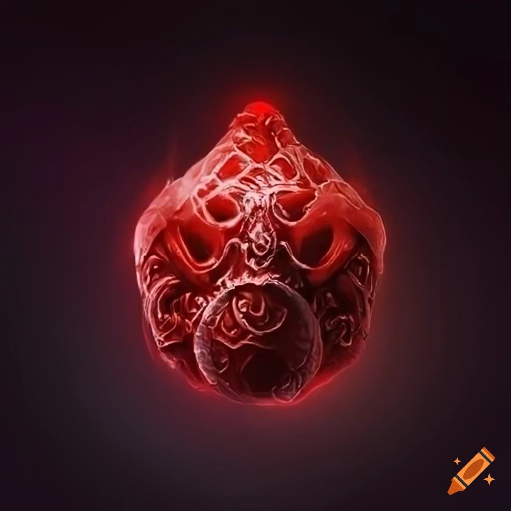 Red magical artifact on Craiyon
