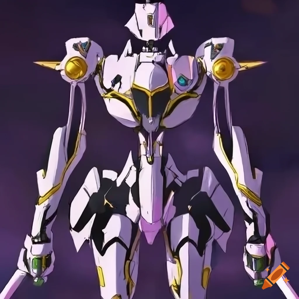 Light mech style in code geass with female design on Craiyon