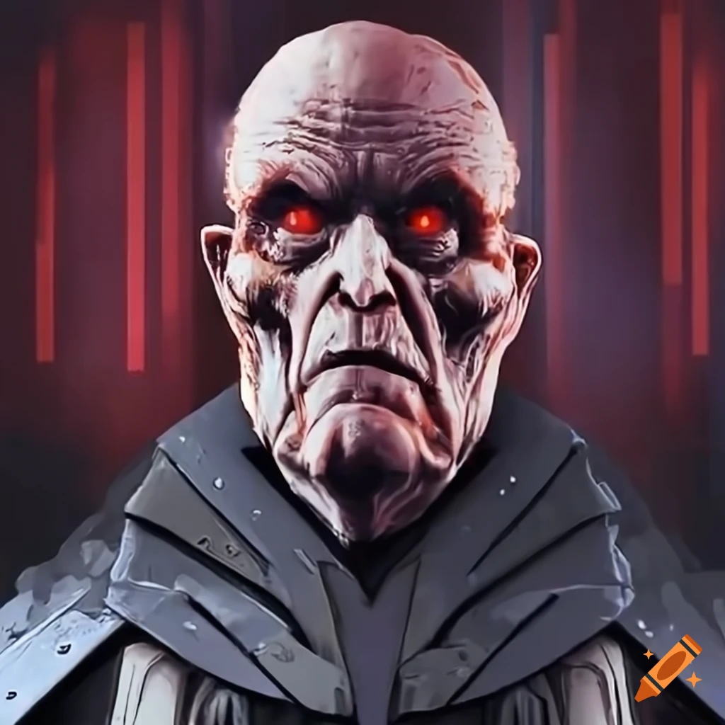 Rudy Giuliani depicted as a dark Sith lord in high resolution on Craiyon