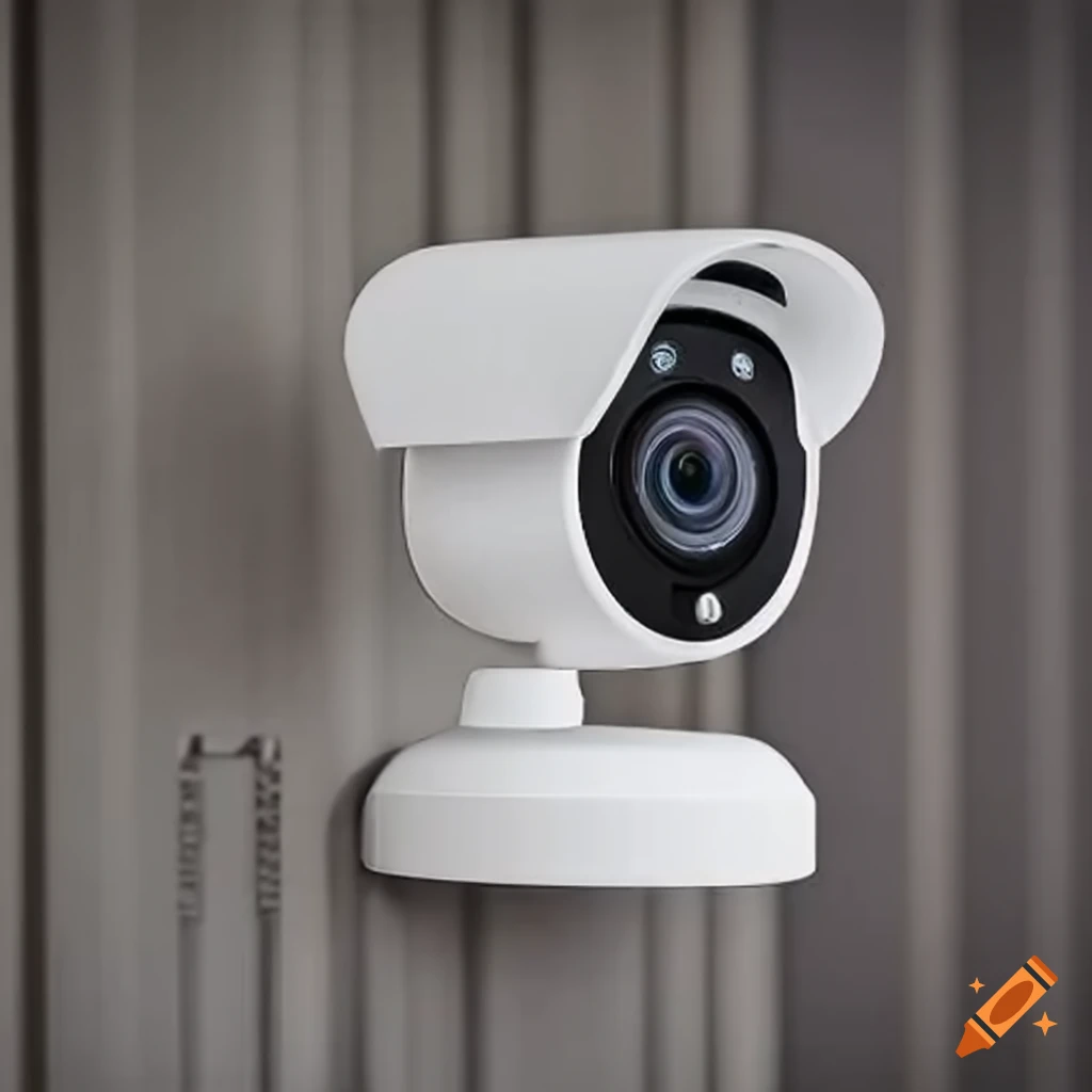 Home security camera on shelf on Craiyon