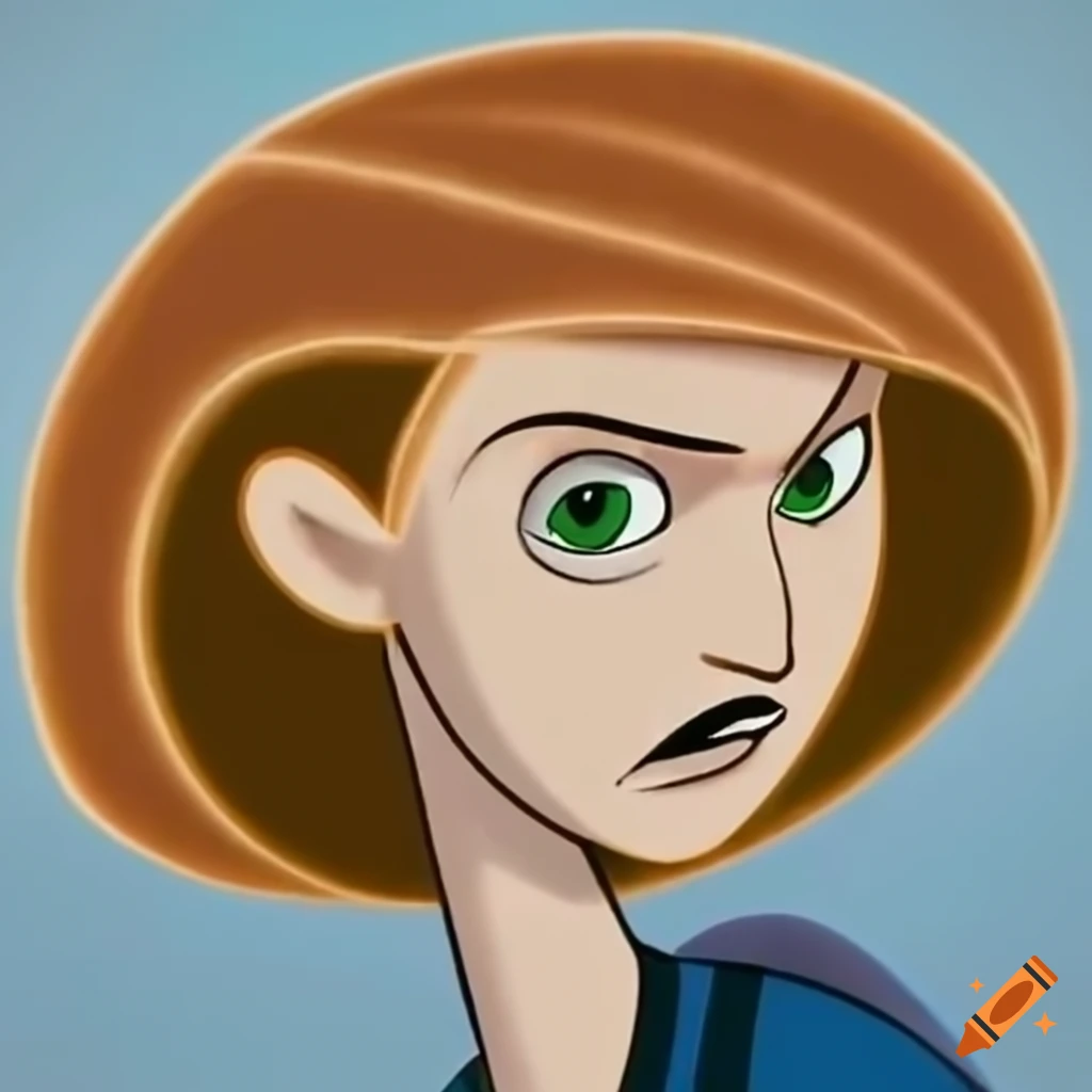 Smiling kim possible character on Craiyon