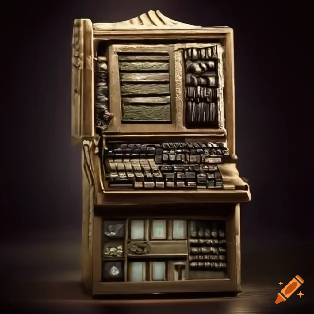 Ancient computer on Craiyon